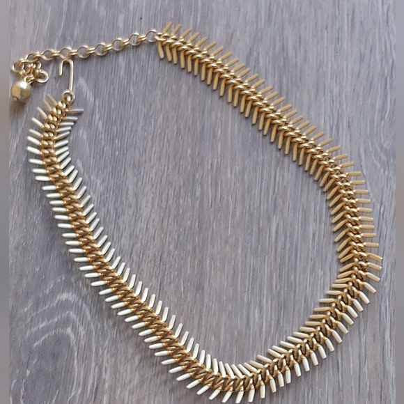 Jewelry | Vintage Gold Tone Fishbone Bone Choker Necklace | Poshmark